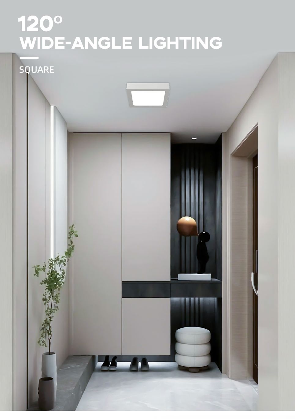 RONG RIVER 24W 18W 12W 6W Square Pin Light LED Ceiling Surface ...