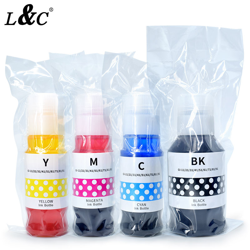 L&C 71 Refill Ink Dye Ink for Canon Printer G1020 G2020 G2021 G3020 ...