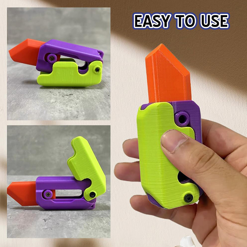 3D Printing Fidget Knife Toy Carrot Toy Knife for Funny Fidget Toys ...