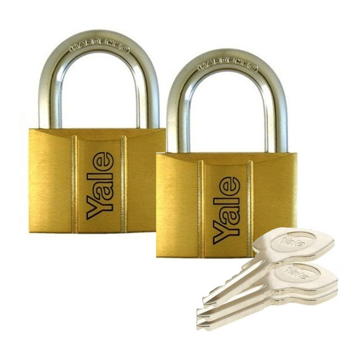 Yale V140.50 Keyed Alike 2 Brass Padlock 50mm | Shopee Philippines