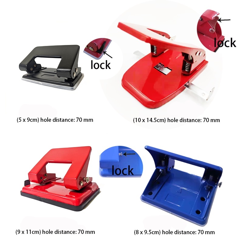 CQW.NO1 2 Hole Puncher Double Hole Puncher School Supplies Office ...