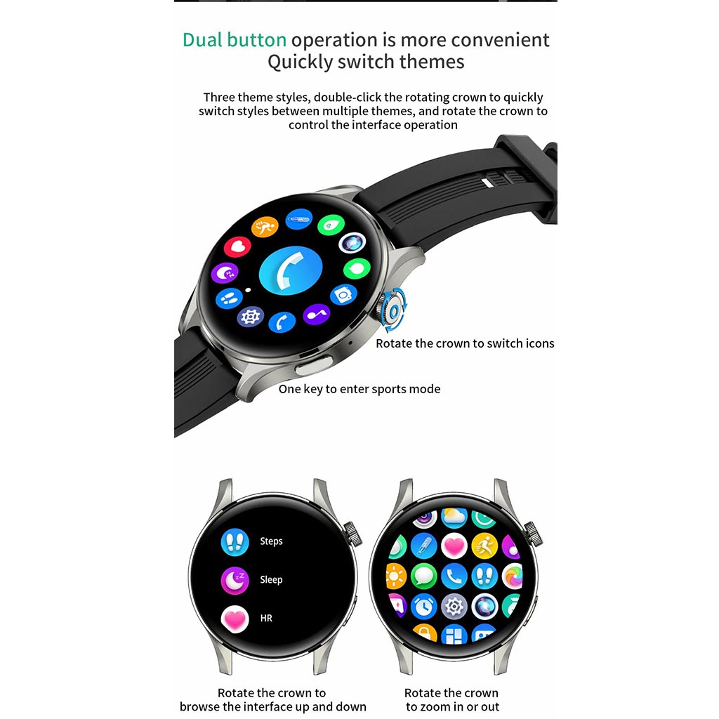 Awei H12 Sport Wristband Smart Call Watch With Heart Rate, Calories ...