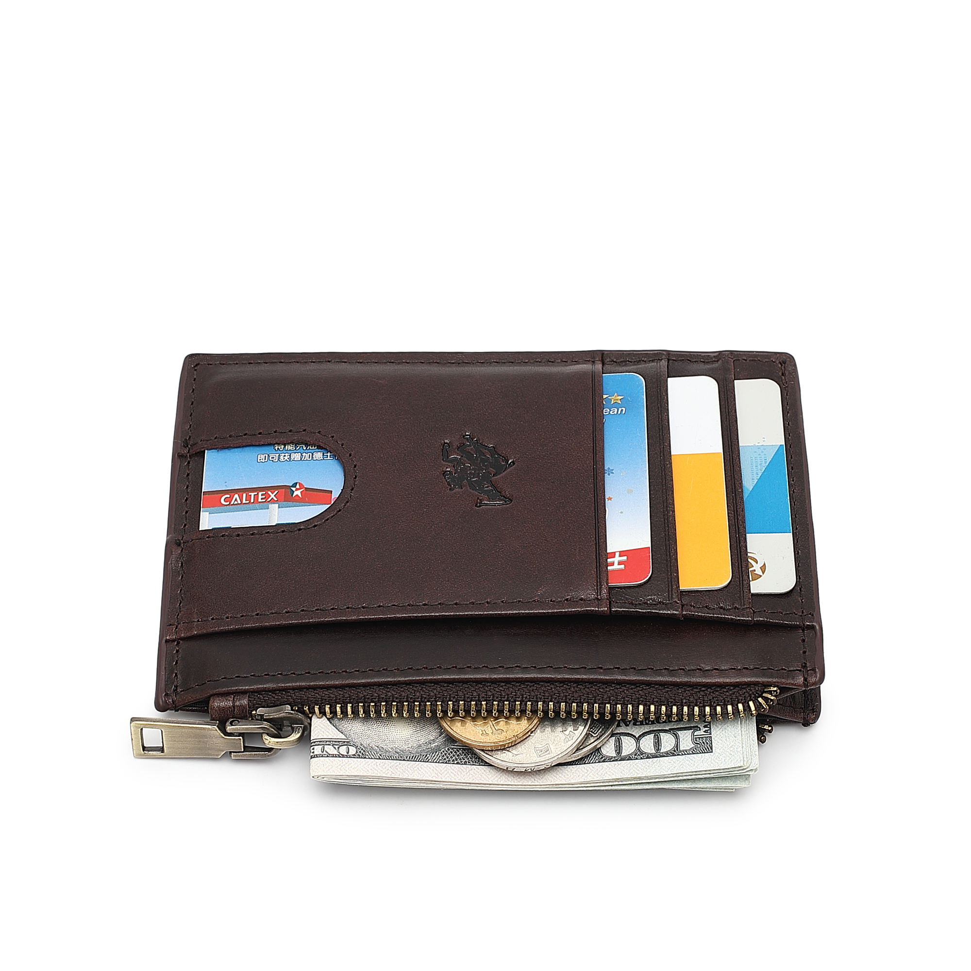 SWISS POLO GENUINE LEATHER SHORT RFID WALLET/ CARD HOLDER/ LANYARD SW ...