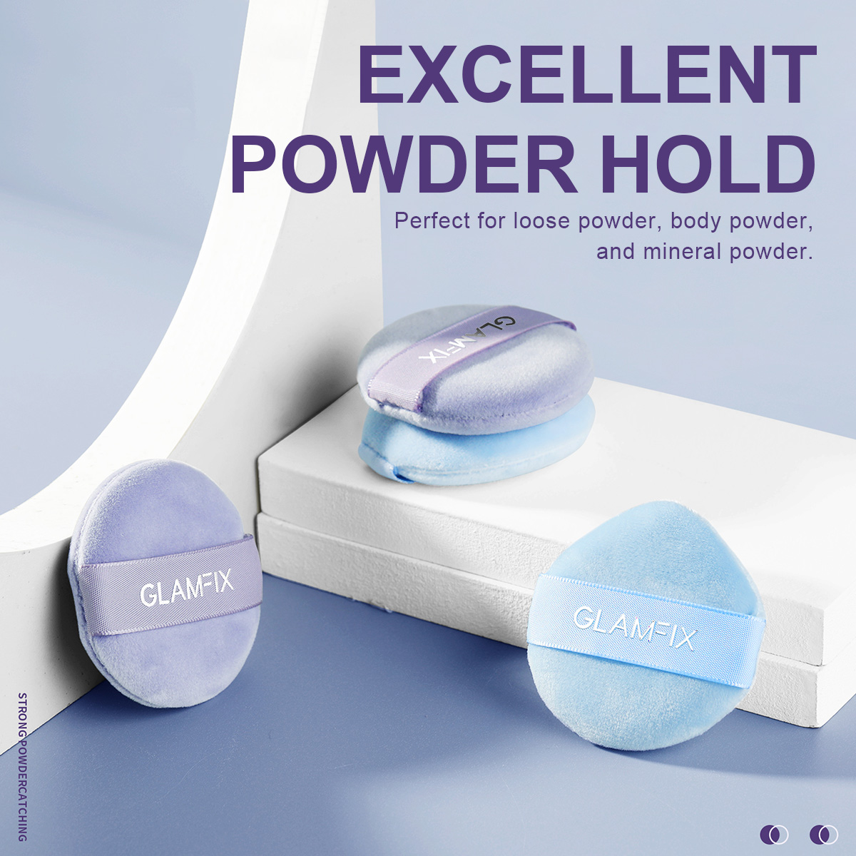 GLAMFIX Flawless Loose Powder Puff | Airbrush Finish | Make-up Tools ...