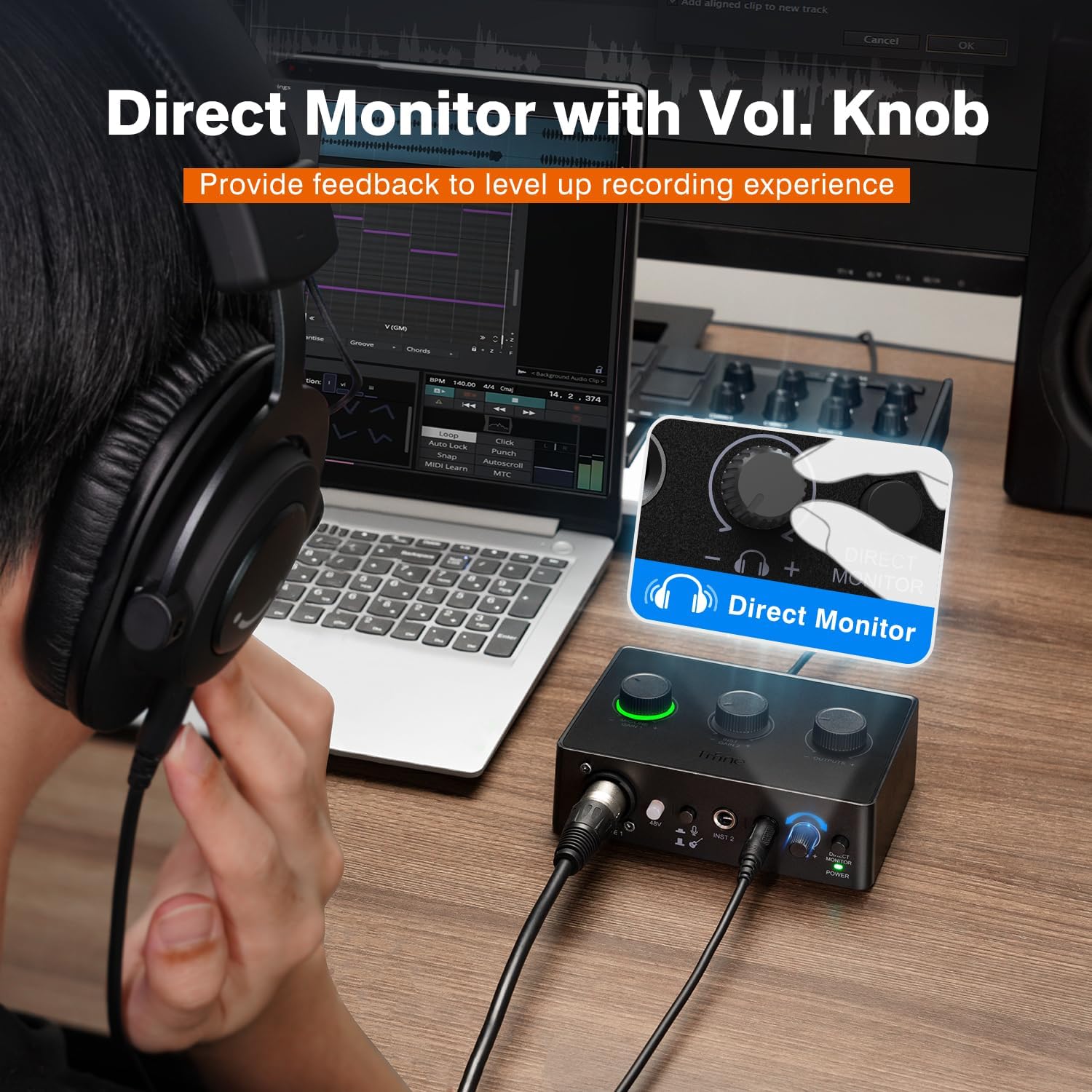 FIFINE Ampli1 SC1 PC Audio Mixer for Recording Music USB Interface for ...