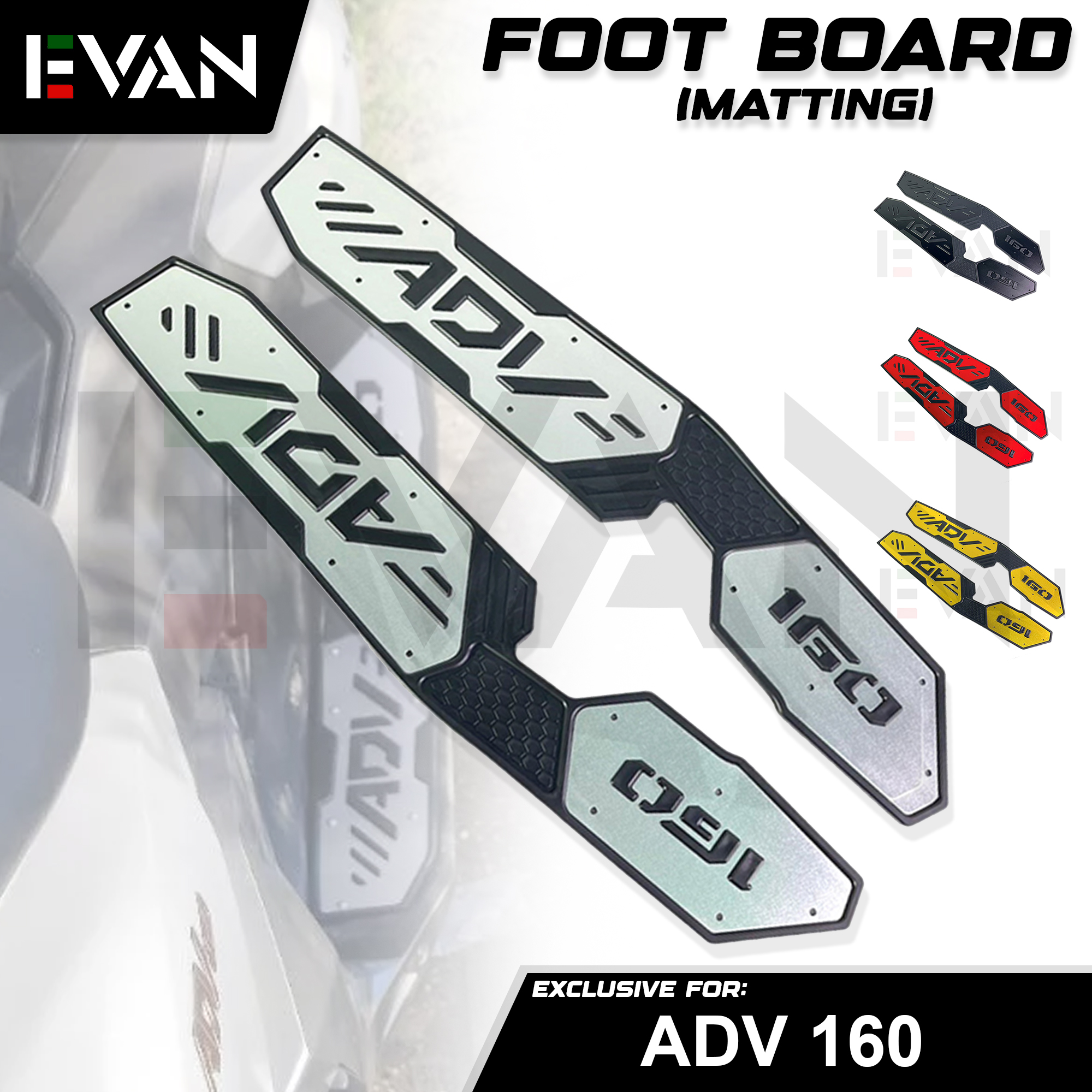 EVAN.PH Honda ADV 160 Footrest Matting Rubber Footboard Matting With ...