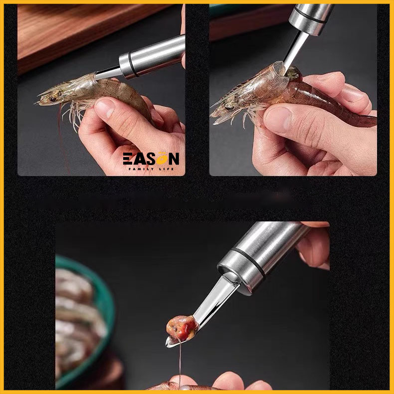 Eason Multifunctional Fast Shrimp Peeler Fish Scale Knife Stainless ...