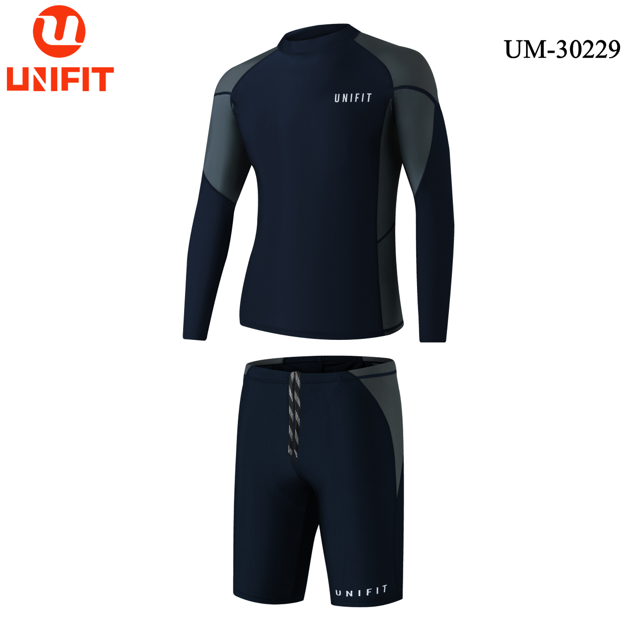 UNIFIT Men's Rash Guard Swimsuit Swimwear Dri-Fit Rush Guard Terno ...