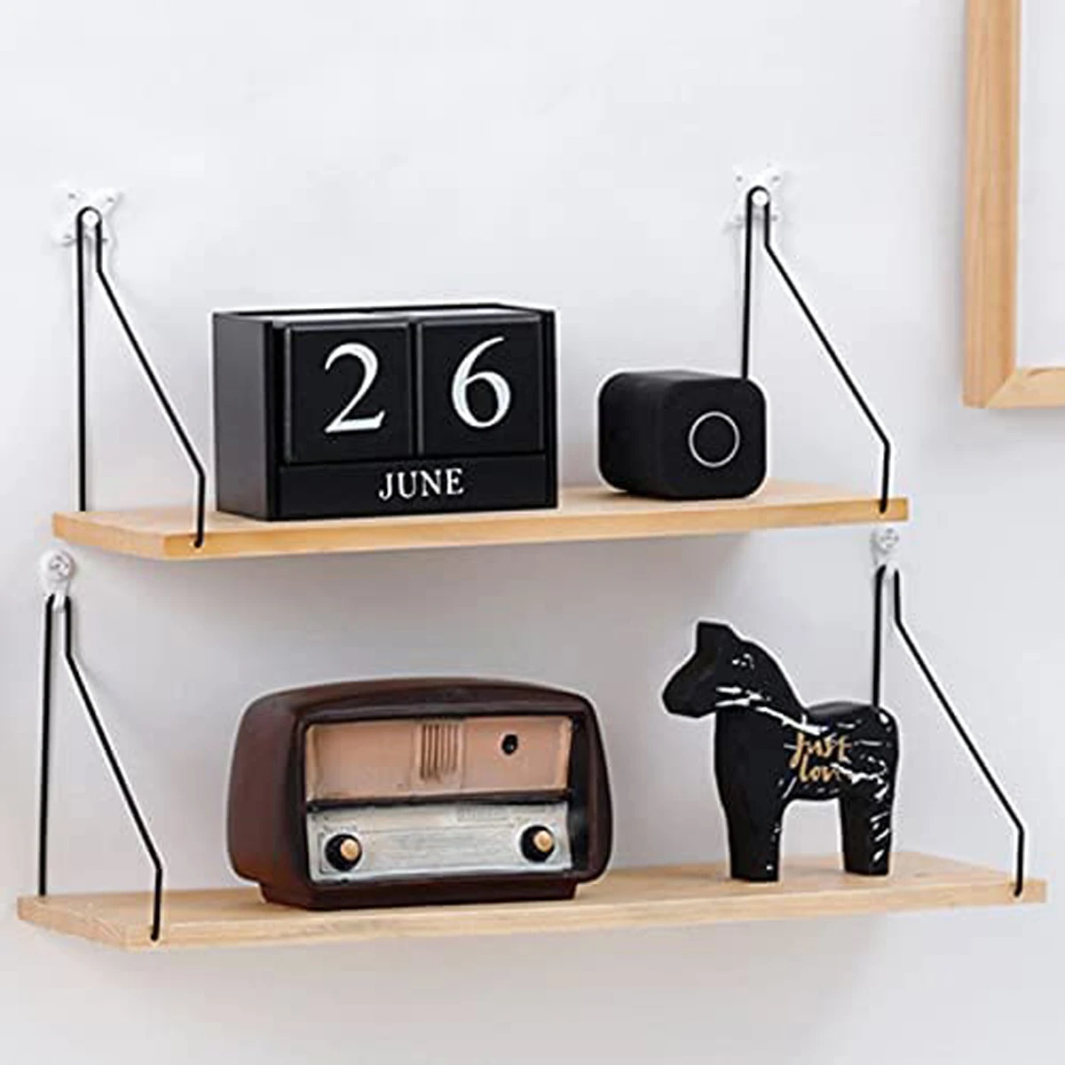 Wooden Wall Racks,Solid Wood Living Room Bedroom Partition Storage Rack ...