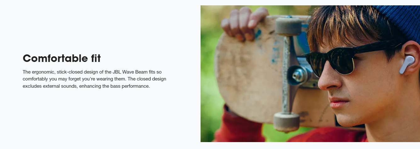 Itw | JBL Harman Earbuds Wave Beam True Wireless (Black | White) | Shopee Philippines