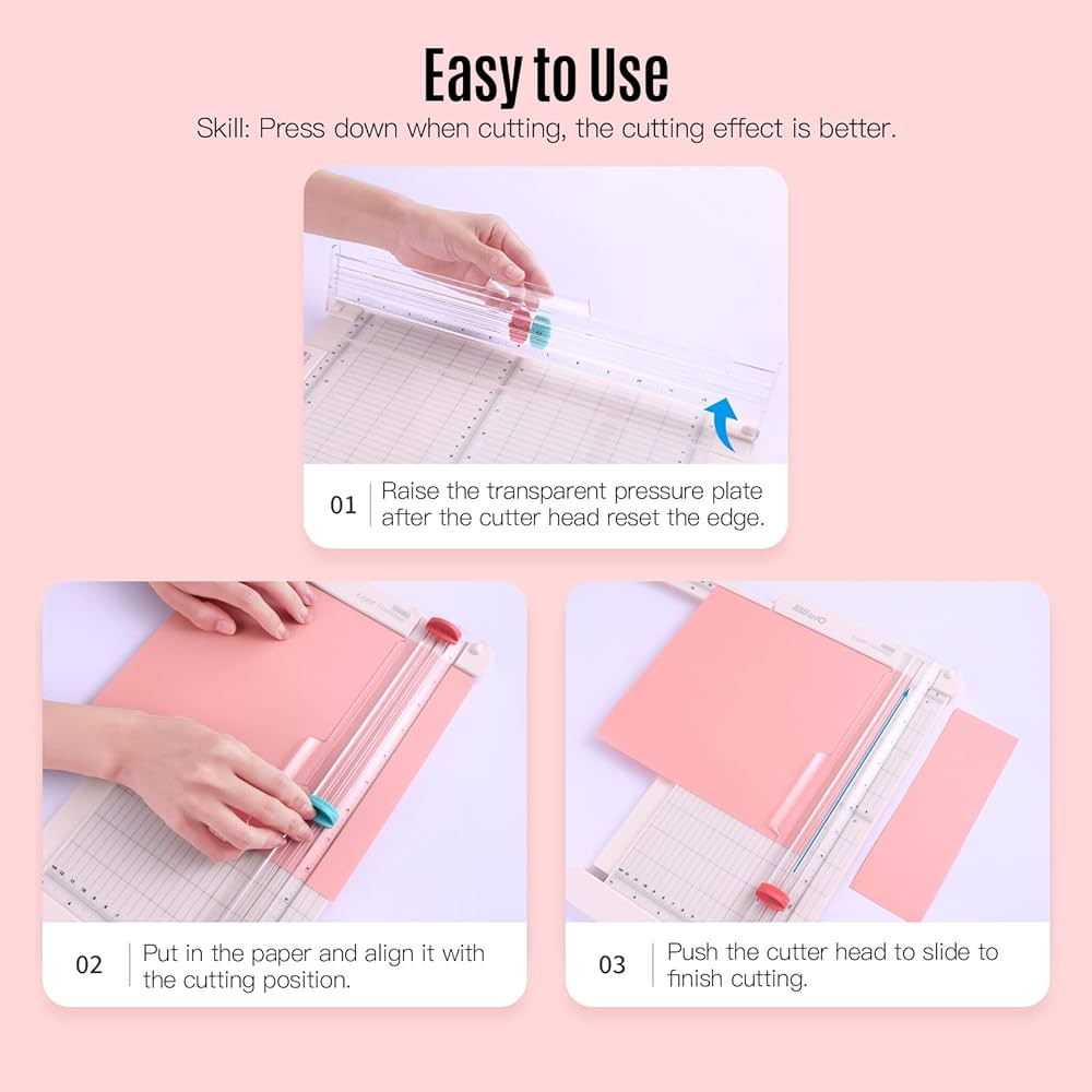 2in1 Multi-Function Paper Cutter Precision Trimmer 12 Inch Cutting ...