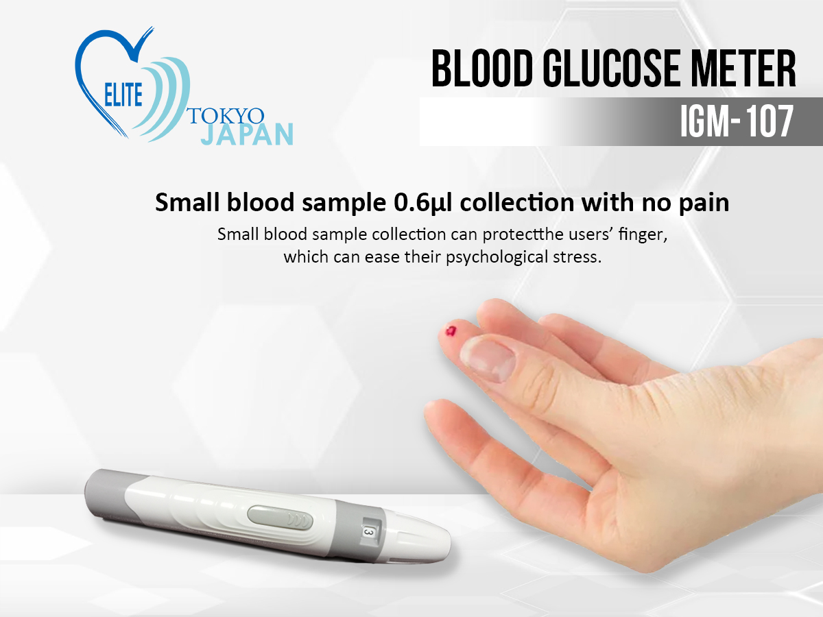 Indoplas Elite Tokyo Japan Blood Glucose Meter Glucometer Monitoring ...