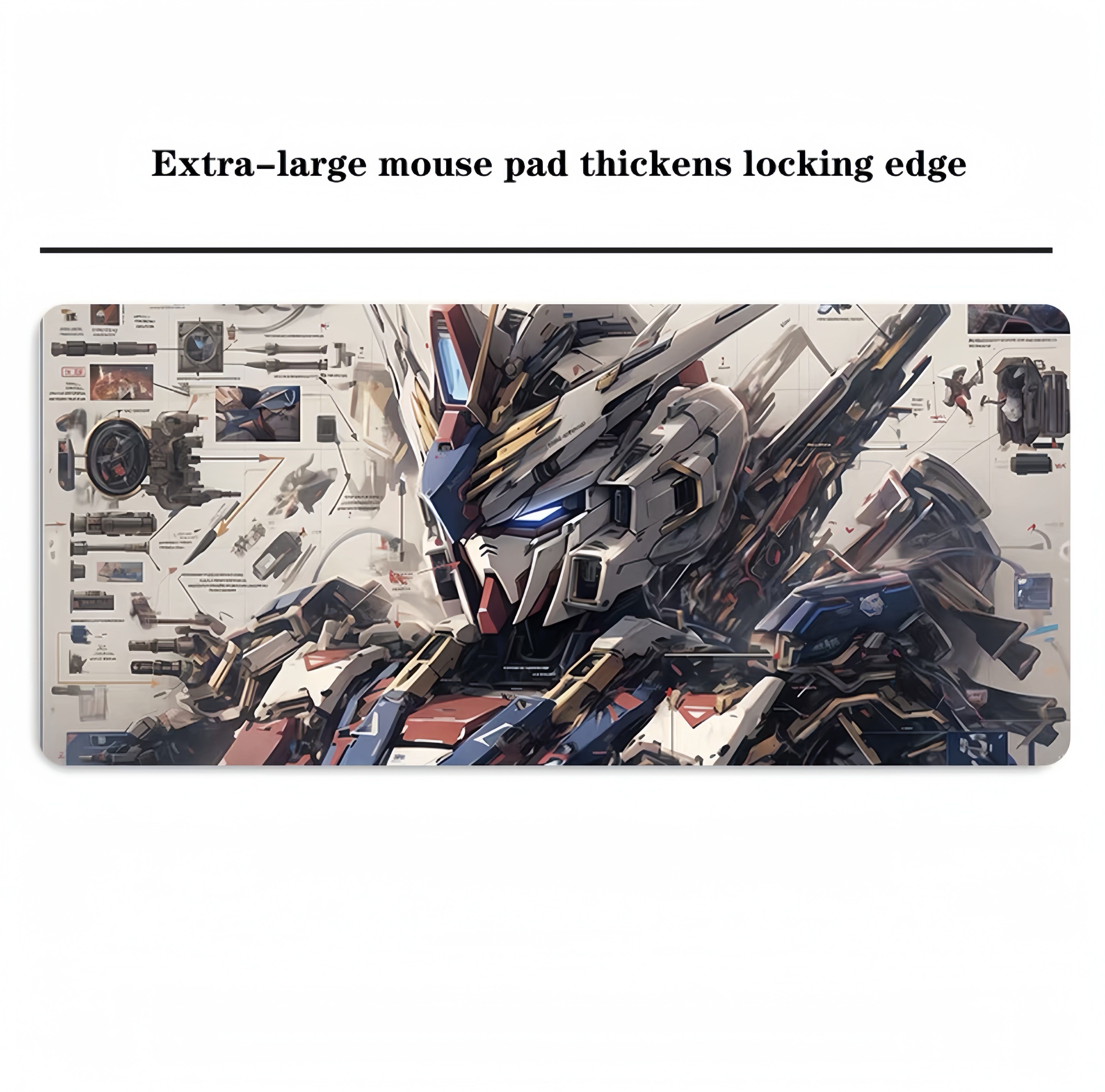 Zeus x Gundam ( X-32 ) Extended Mouse Mat / Mouse Pad For Gaming ( 80cm ...