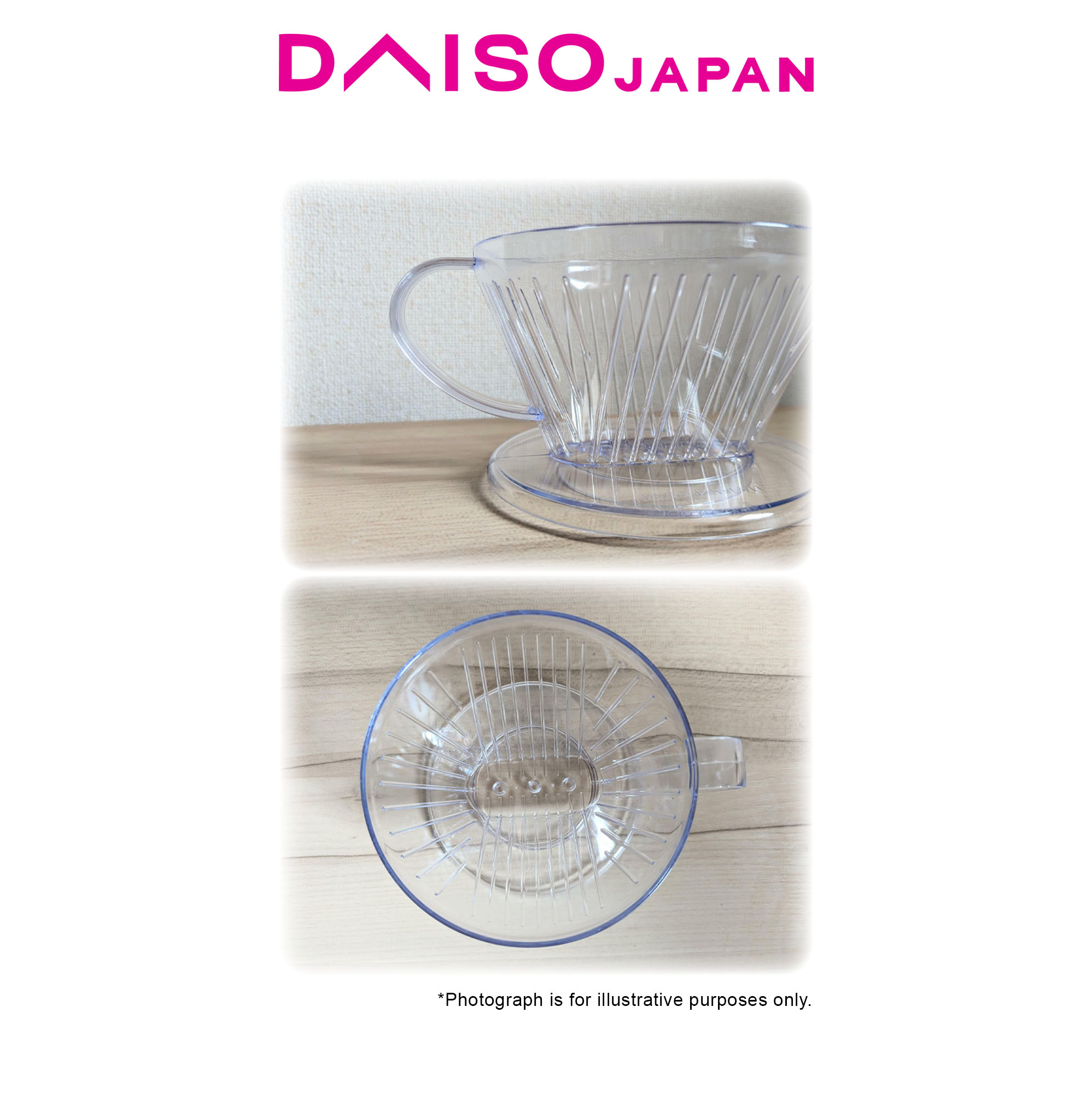 Daiso Coffee Dripper (Clear, 1-2 cups) | Shopee Philippines