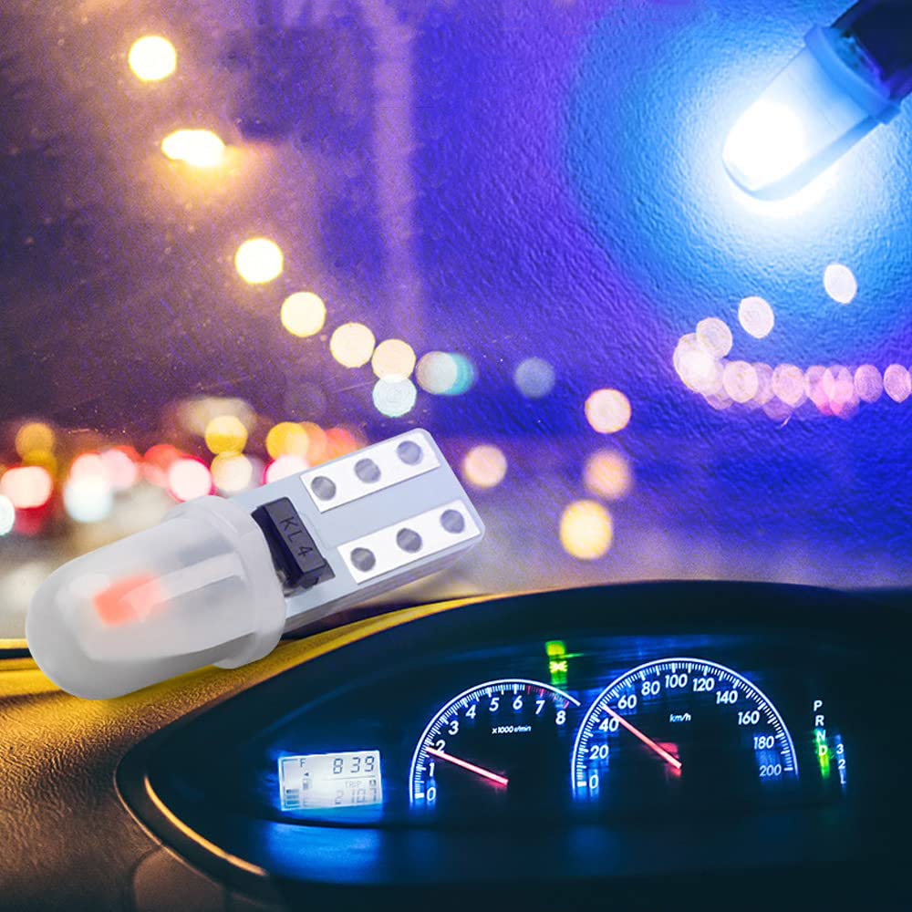 T5 LED Buld Dash Lights W3W W1.2W Dashboard Indicator Light Cluster ...