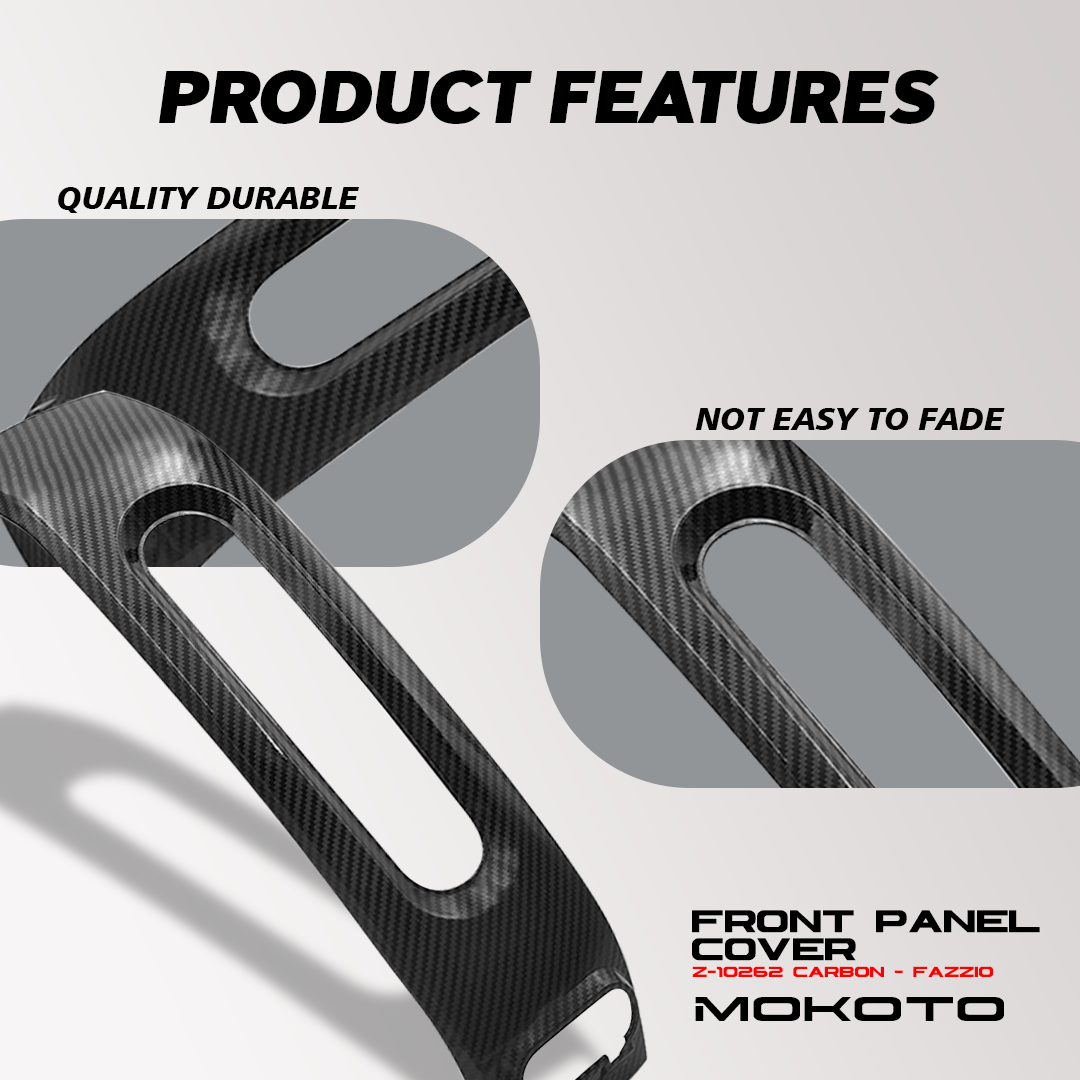 MIO FAZZIO FRONT PANEL COVER Z-10262 CARBON FOR YAMAHA MIO FAZZIO ...