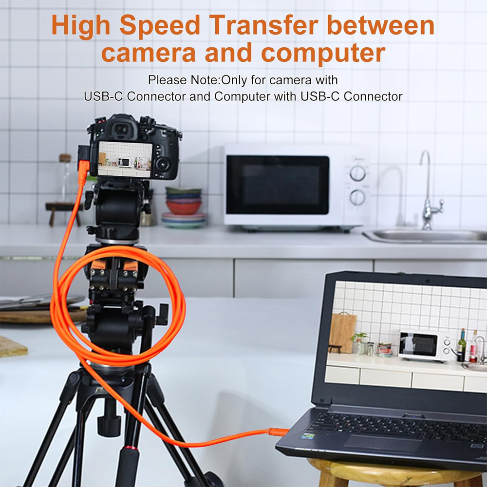 Pxel Tether USB Type-C Camera Cable for PC (Windows Only) & Sony Canon ...