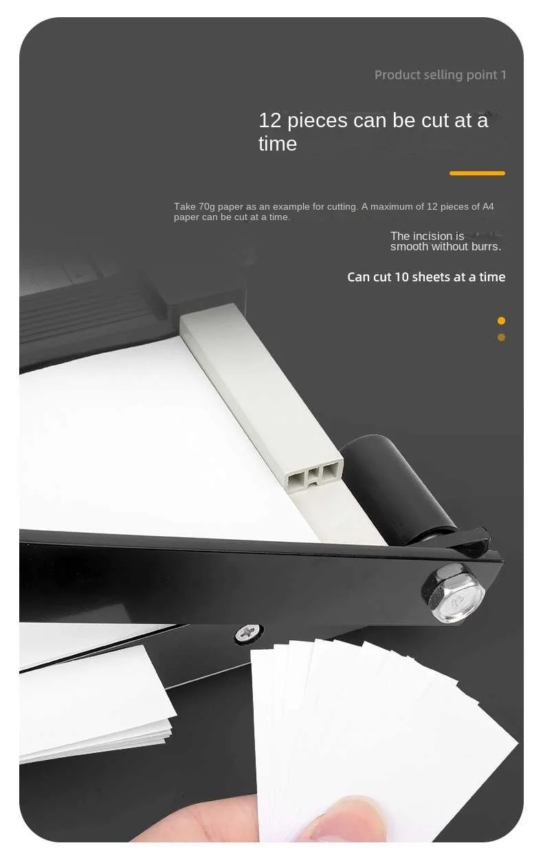 Officom Paper Cutter Metal & Wood Base A4 A3 A5 B3 B4 B5 Size Heavy ...
