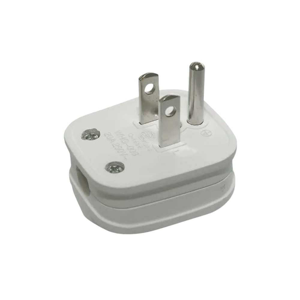 OMNI WHG-008 Heavy Duty Ground Plug 20A 250V Outlet Adapter for Home ...