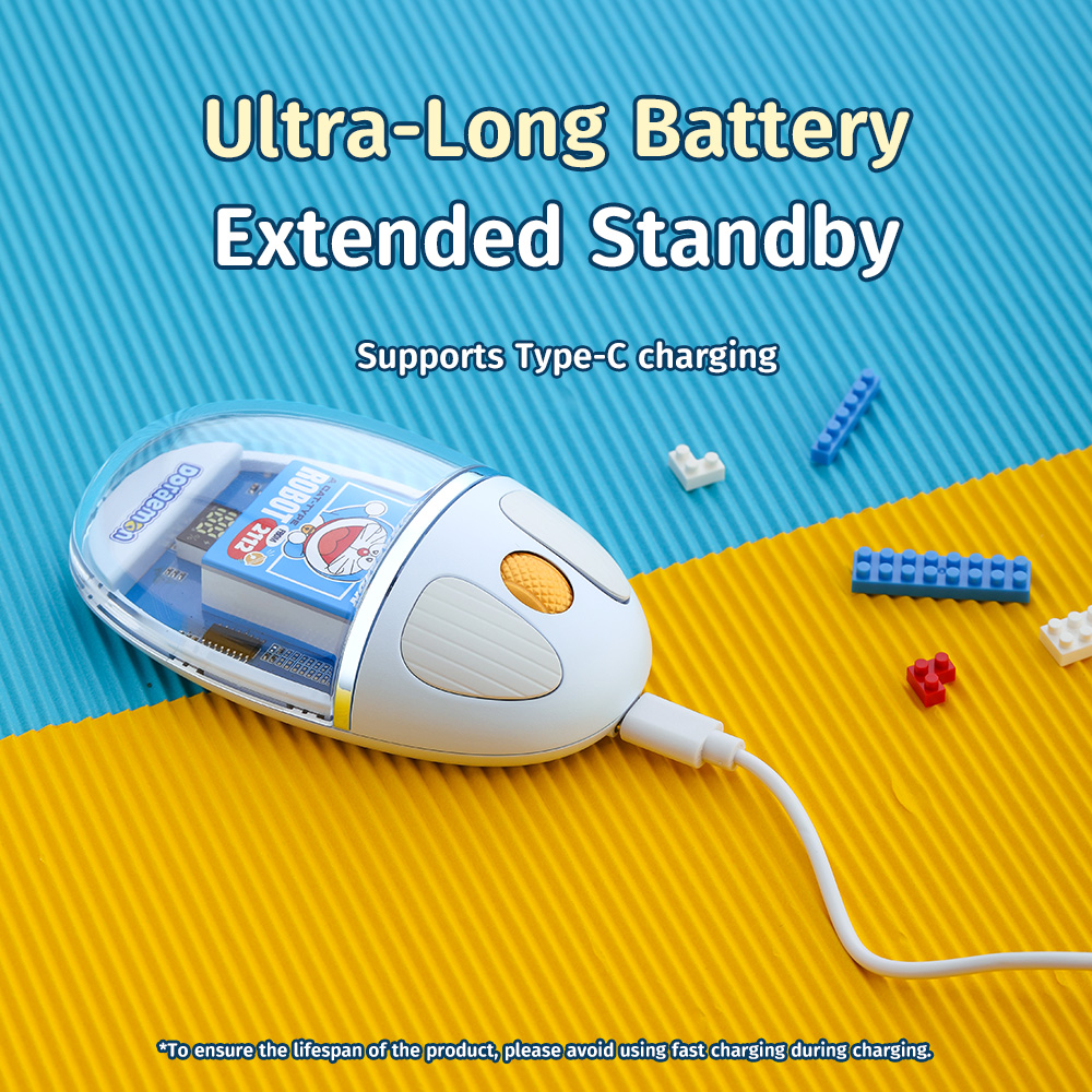 Rock Space Doraemon Comic Book Wireless Mouse Bluetooth 2.4GHz 5GHz USB ...