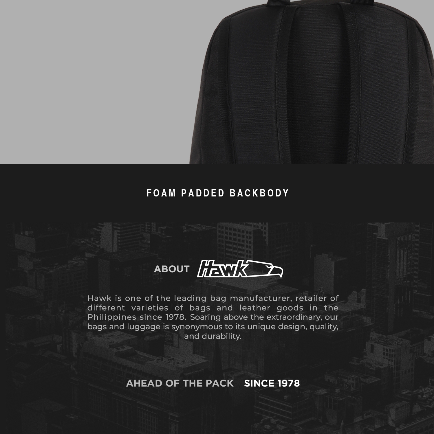 Hawk 5836 Lifestyle Backpack with VIRUPRO Anti-Microbial Protection ...