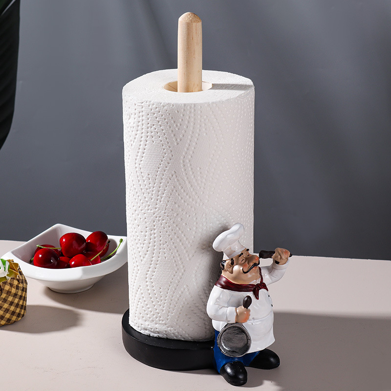 Chef paper towel rack resin toilet paper rack handicraft organizer ...