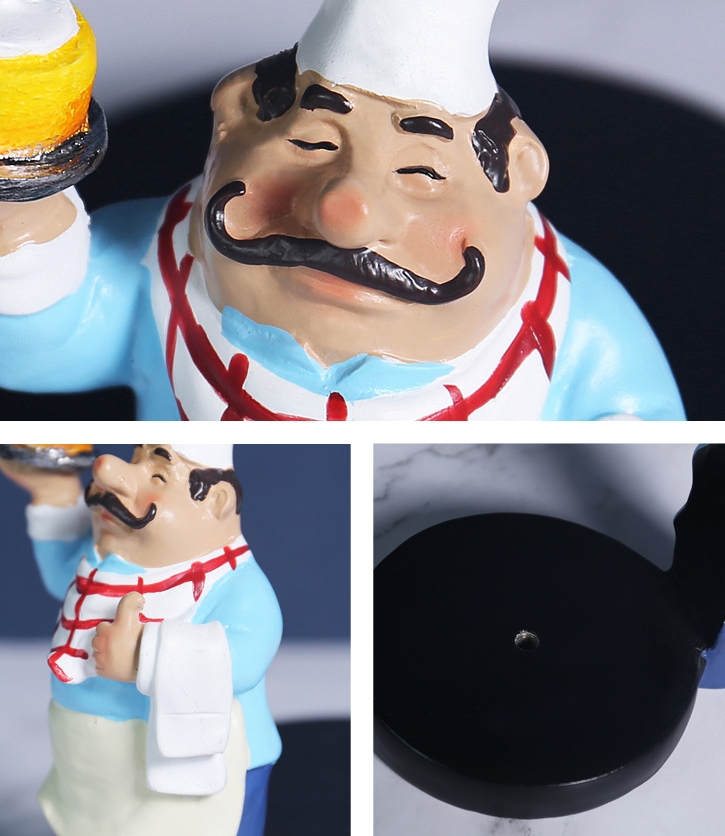 Chef paper towel rack resin toilet paper rack handicraft organizer ...