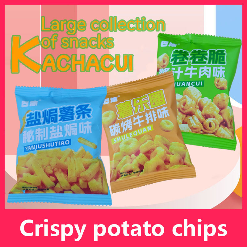 Snackers Nachos Chip Potato(Three flavor)Chips fries Chichirya ng Pinoy ...
