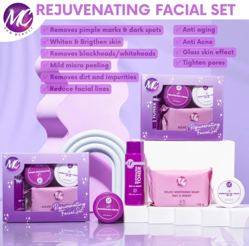 𝗥𝗘𝗔𝗗𝗬 𝗧𝗢 𝗦𝗛𝗜𝗣 MC Rejuvenating Facial Set Anti Melasma Anti Pekas Set ...