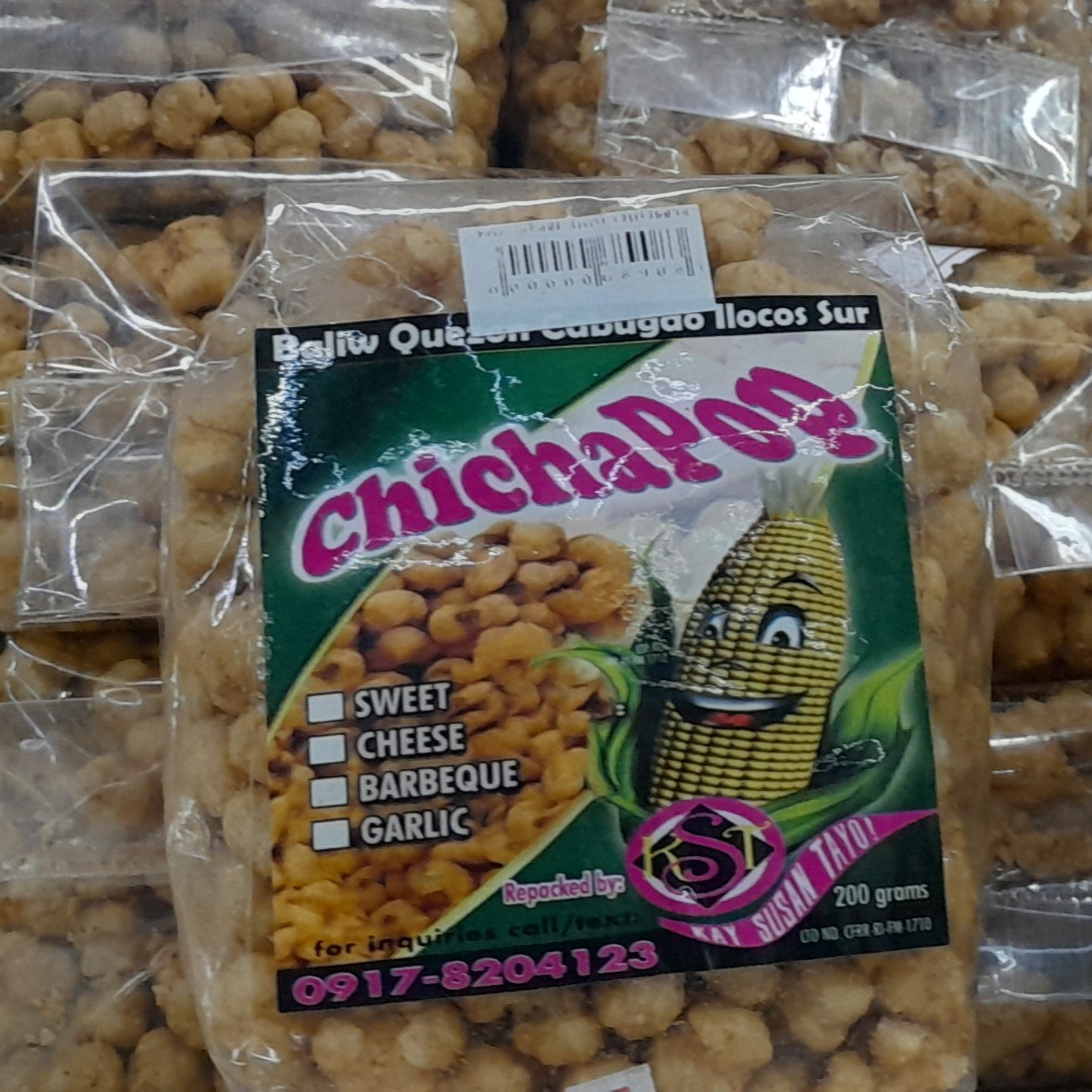 Ilocos Chichapop Sweetcorn/Cheese/Barbeque 200g | Shopee Philippines