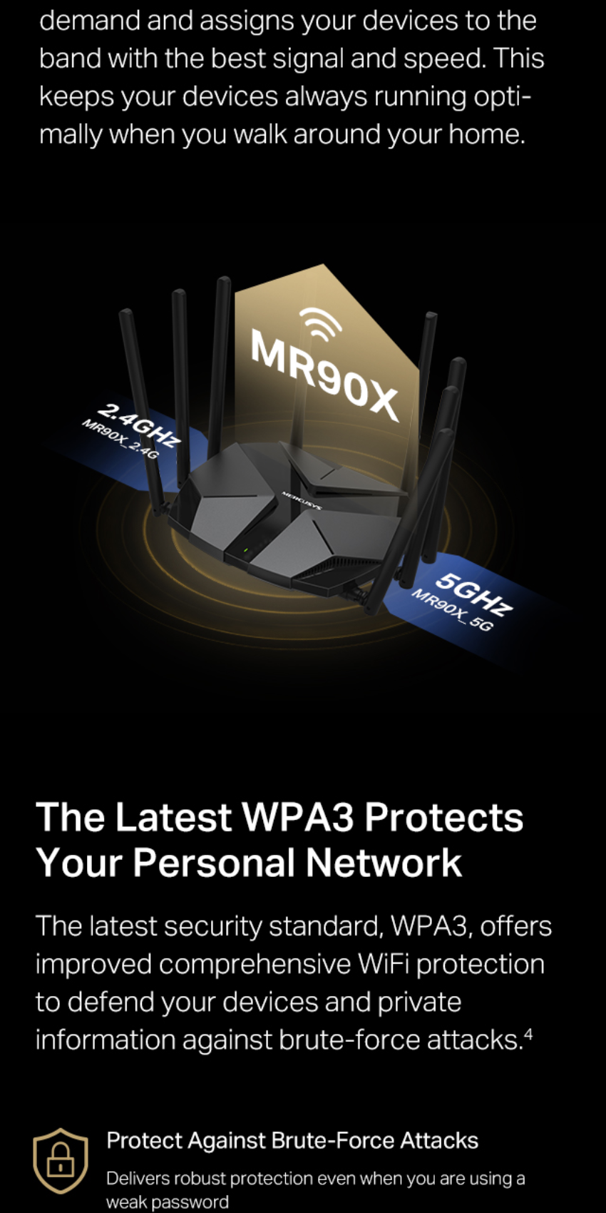 Mercusys Official | MR90X | AX6000 | Home | Wi‑Fi 6 | Gaming | Fast ...