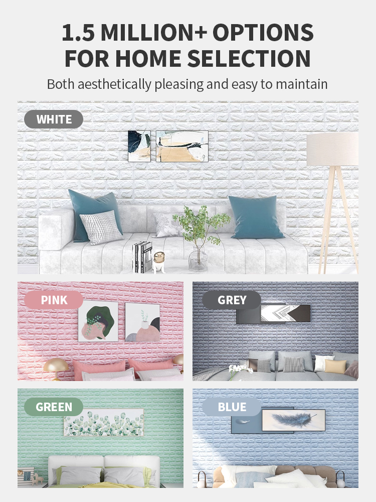 3D Self-adhesive Waterproof Moisture-proof Wallpaper for Background ...