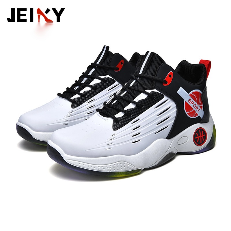 JEIKY Men's Basketball Shoes Student Sports Shoes Teenagers Running ...