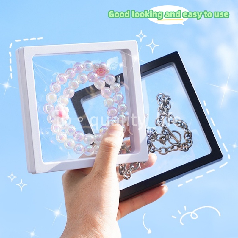 PET Membrane Floating Frame 3D Display Jewelry Frame Antioxidation Full ...