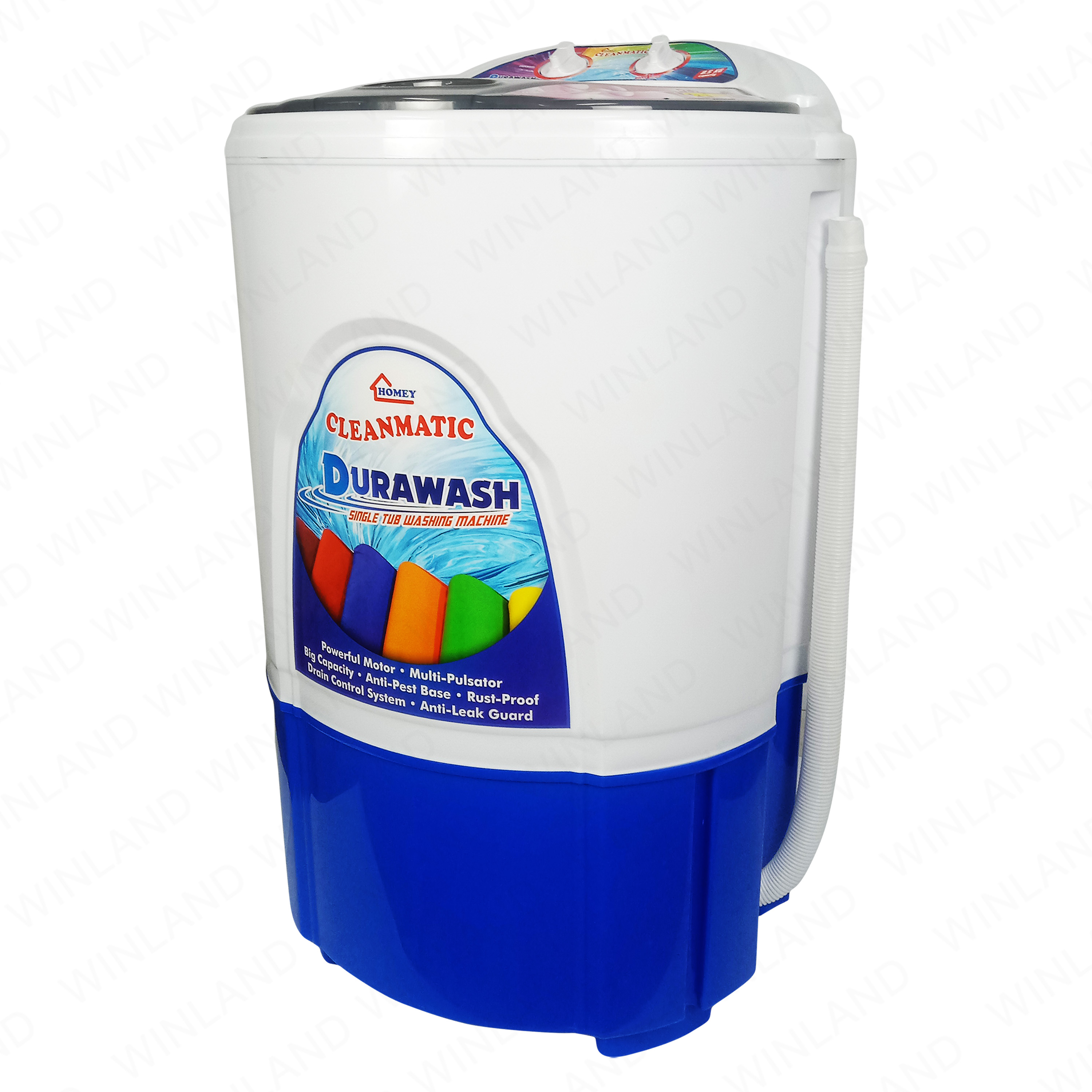 Homey by Winland Cleanmatic 8.5Kg Single Tub Washing Machine with Free ...