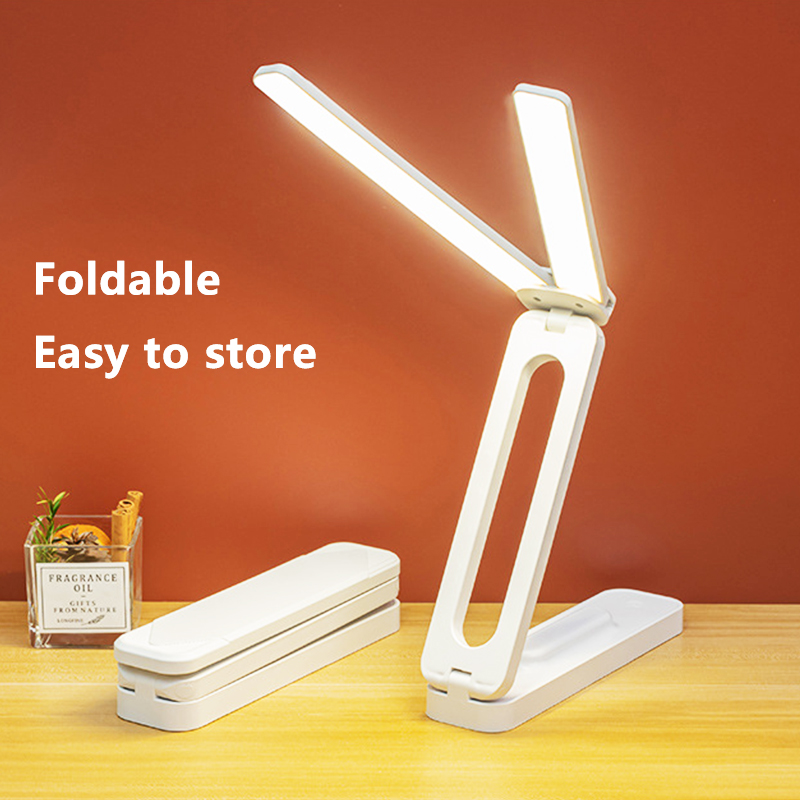 Rechargeable Desk Lamp Study Lamp Shade For Bedroom Double Head Table ...