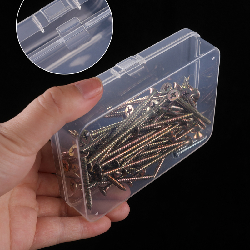 5pcs Clear Plastic Pack Pins Earplug Office Stationery Storage Boxes ...
