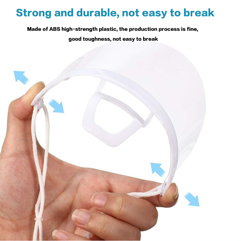 10pcs Food Sanitary Mouth Mask Transparent Clear Anti Fog Shield ...