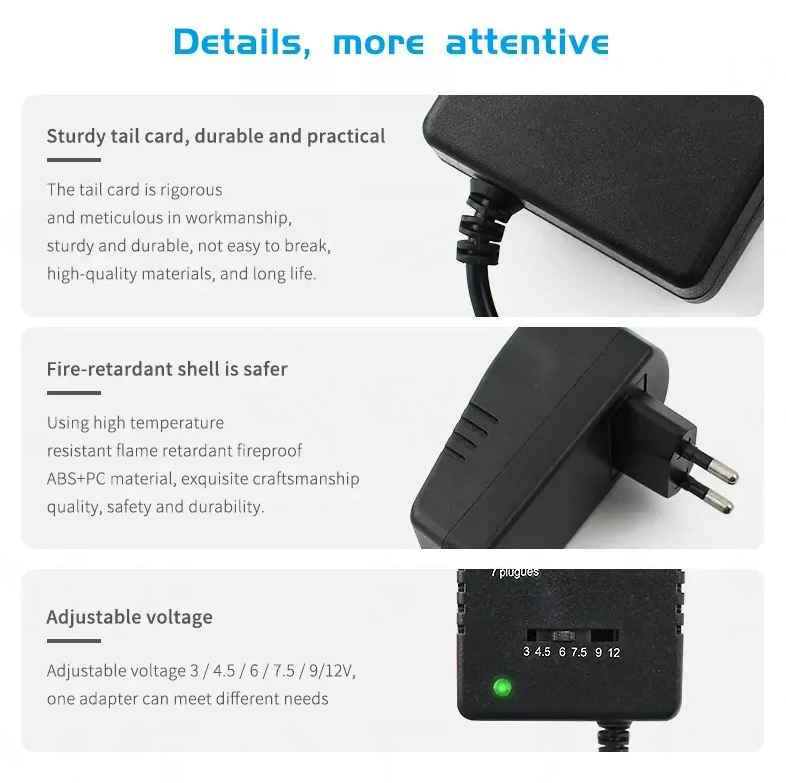 Universal Power Supply AC DC Adapter 40W 3V 4.5V 6V 7.5V 9V 12V For ...
