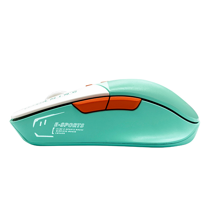 Zeus Meka Style 2.4G Wireless Mouse Rechargeable Mechanical Like Office ...