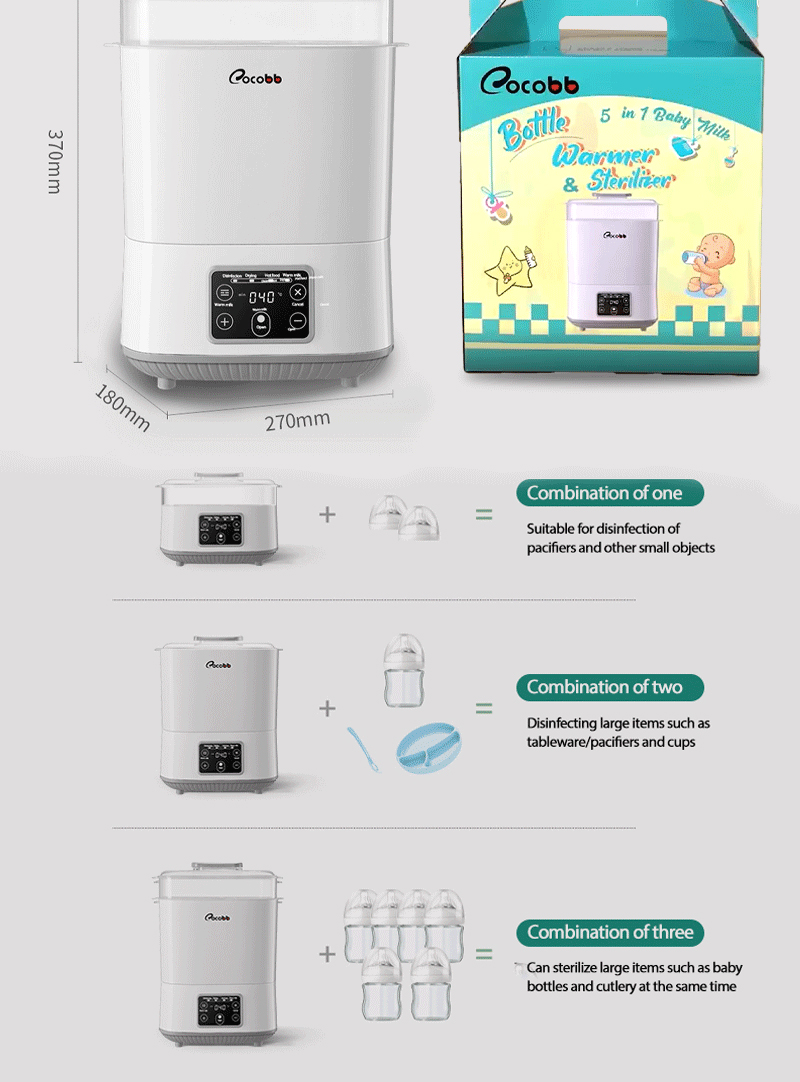 COCOBB 5 In1 Baby Bottle Sterilizer And Dryer Large Capacity Milk ...