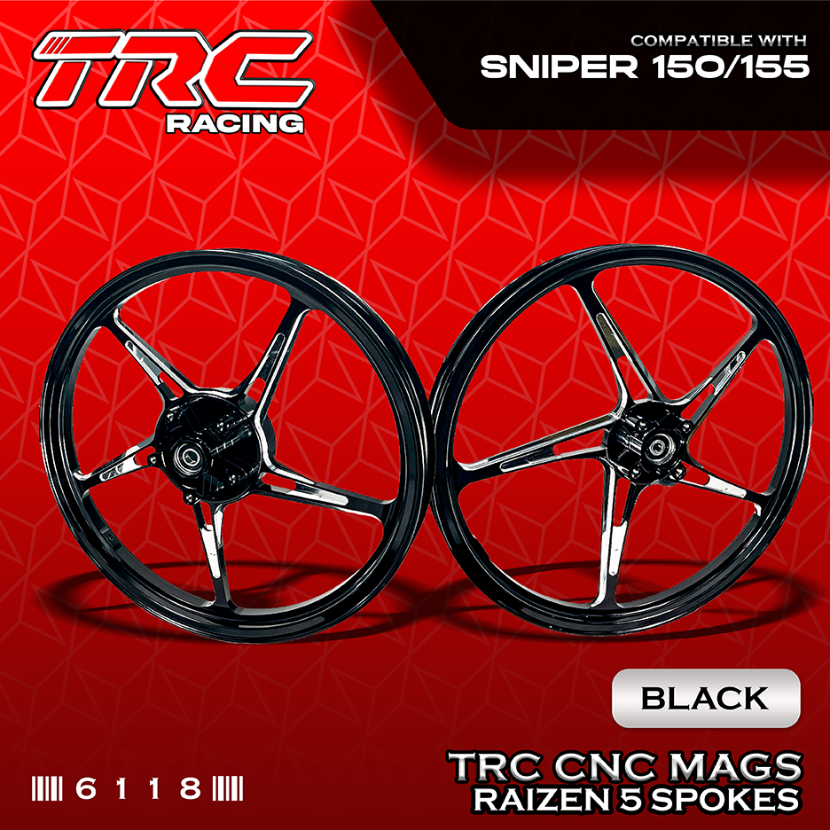 TRC SNIPER 155/150 CNC Mags Raizen 5 Spokes 1.6 x 1.6 x 17 Malaysian ...