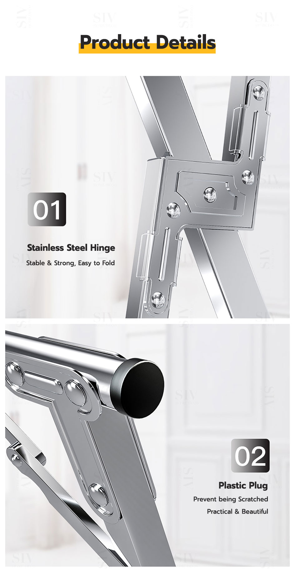 SIV 120-240cm Foldable Sampayan Indoor Outdoor Rack Stainless Steel ...