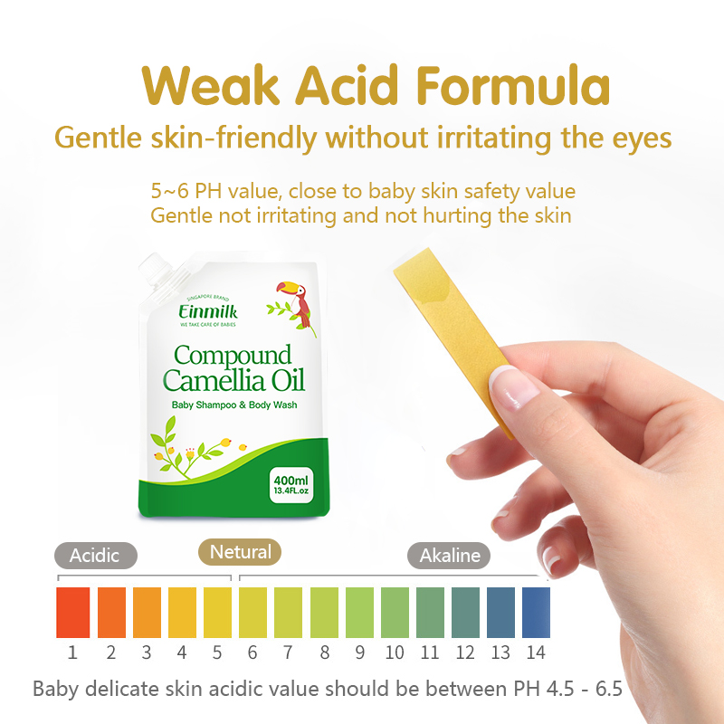[FDA]Einmilk 2 in 1 Camellia Baby Gentle Shampoo and Baby Wash Refill ...