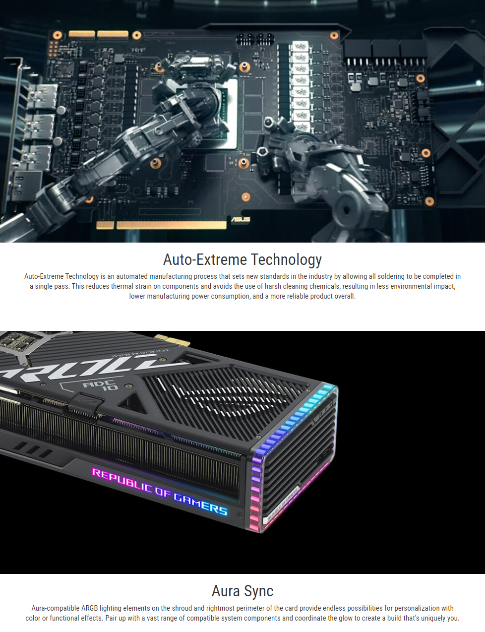 ASUS ROG Strix GeForce RTX™ 4090 BTF Ed. GPU (GC-HPWR Gold Finger ...