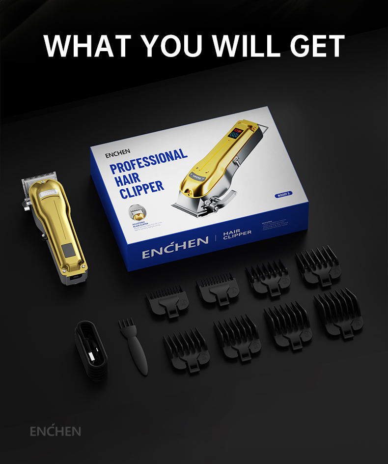 Enchen Electric Hair Clipper Trimmer Boost 3 Hair Razor Professional ...