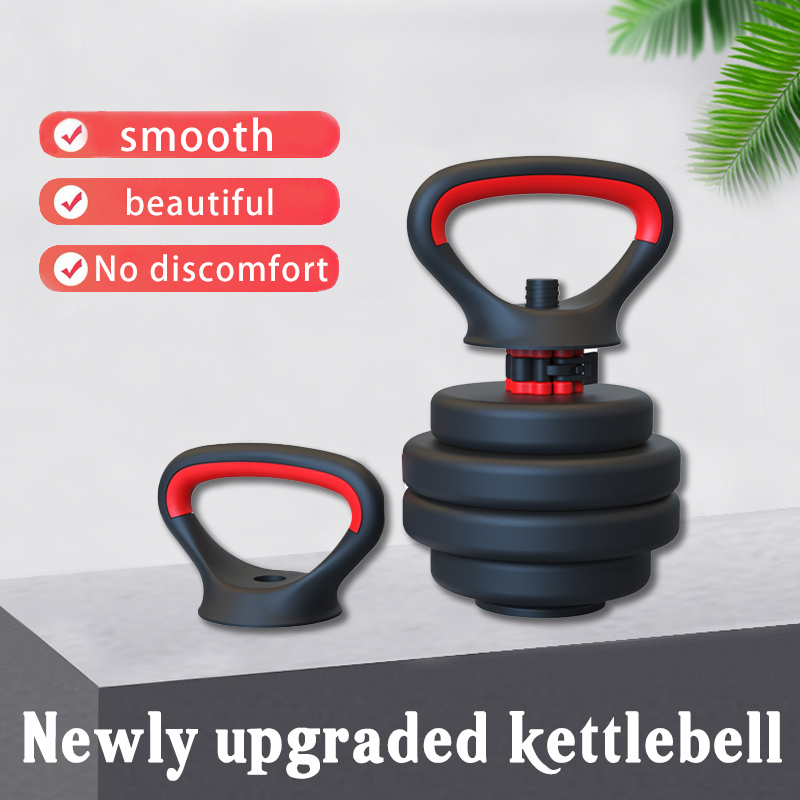 Kettle Bell Handle Detachable 4-12 KG 8-16 PVC Gym Equipment 3 In 1 Pot ...