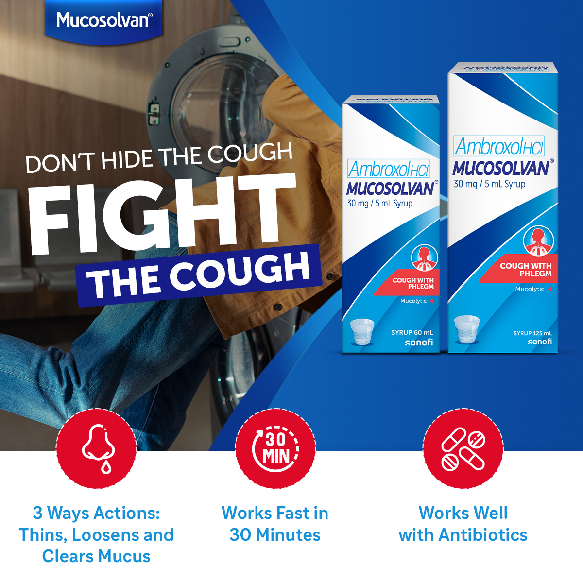 Mucosolvan Adult Syrup For Cough With Phlegm - 125ml Bottle | Shopee ...