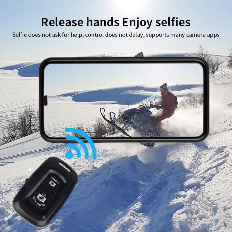 Popcorn Mini Selfie Wireless Bluetooth Remote Shutter Controller Camera ...