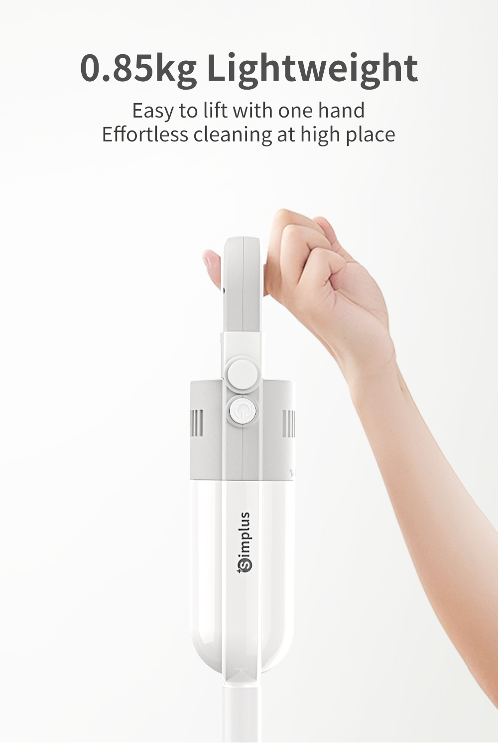 Simplus Cordless Vacuum Cleaner 3 in 1 Handheld Ultra Light XCQH012 ...